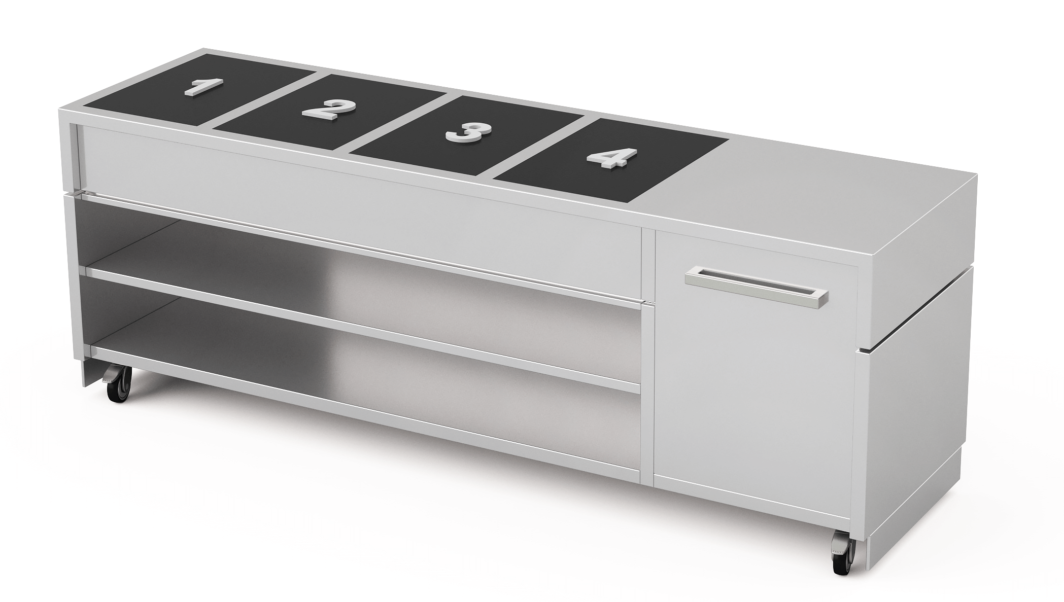 Moduły live cooking pod 4 urządzenia/ 2500x750x900 h Retorta - JG GASTRO