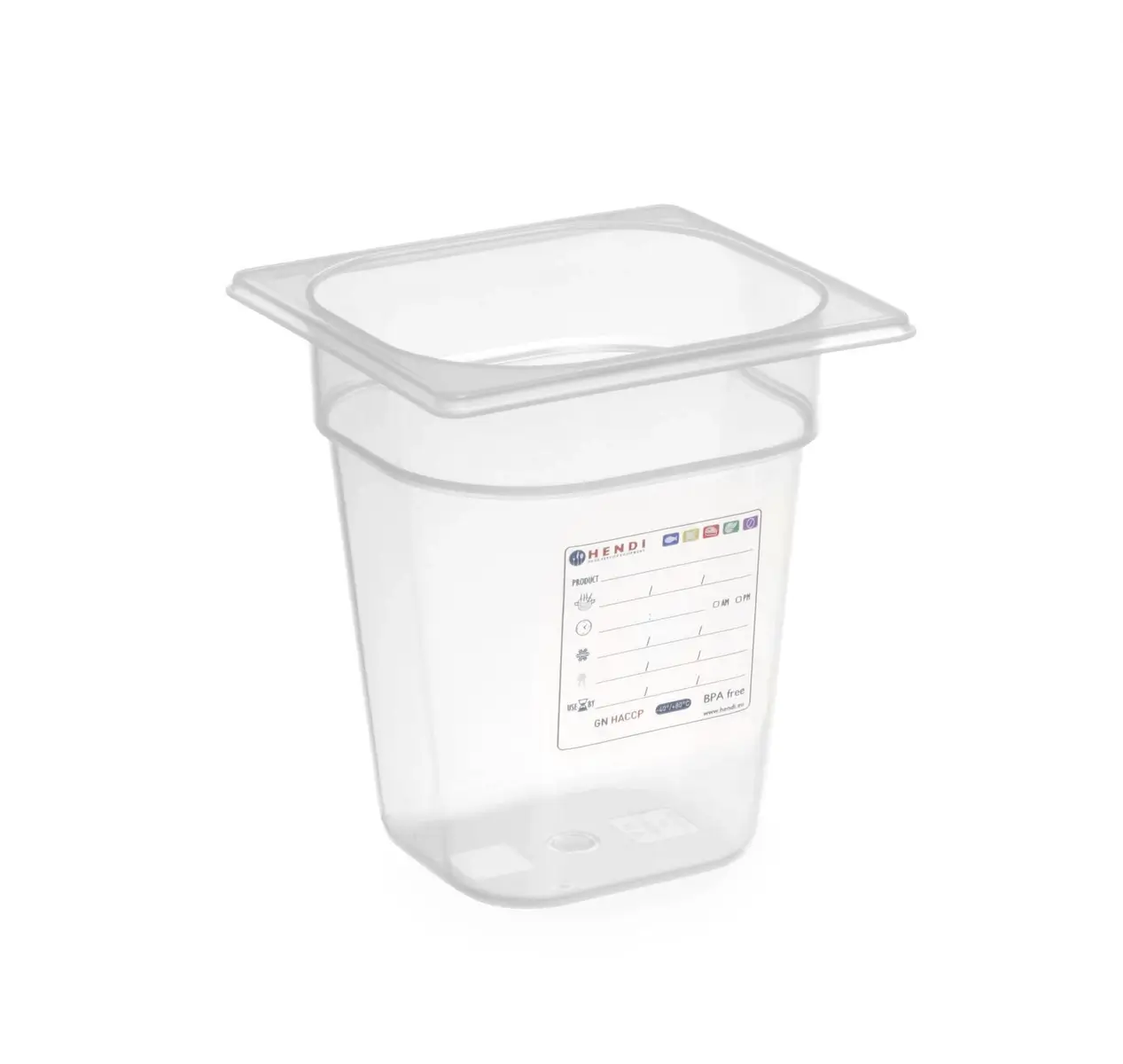 Pojemnik z polipropylenu/ HACCP/ GN 1/6/ 150 mm HENDI 880463 - JG GASTRO